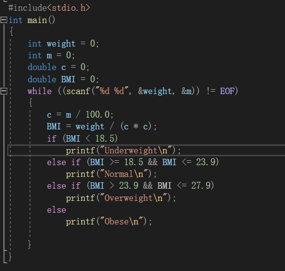 计算BMI_bmi怎么融合循环语句-CSDN博客