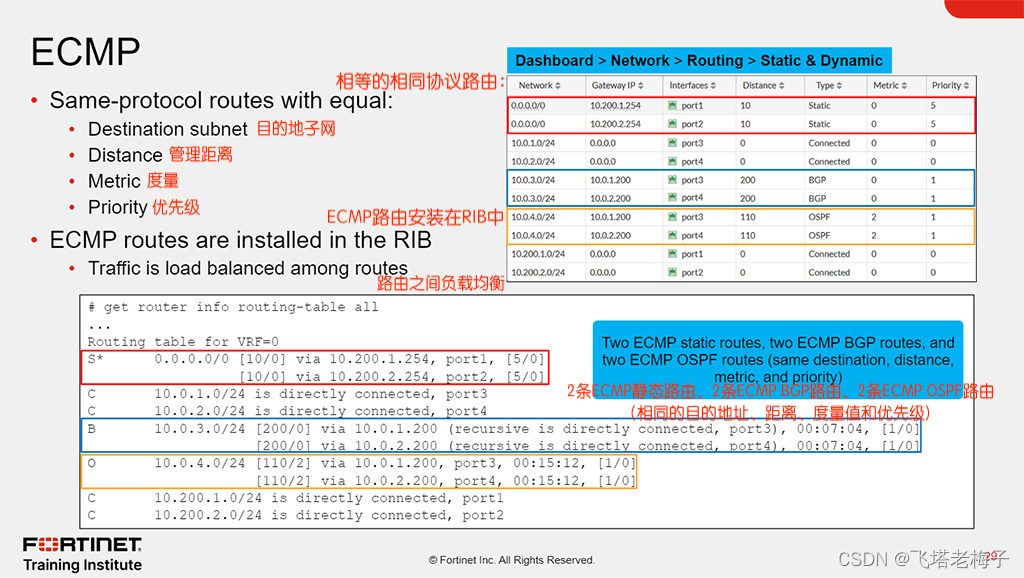 教程篇(7.2) 12. 路由 & FortiGate基础设施 Fortinet网络安全专家 NSE4_isdb流量分离-CSDN博客
