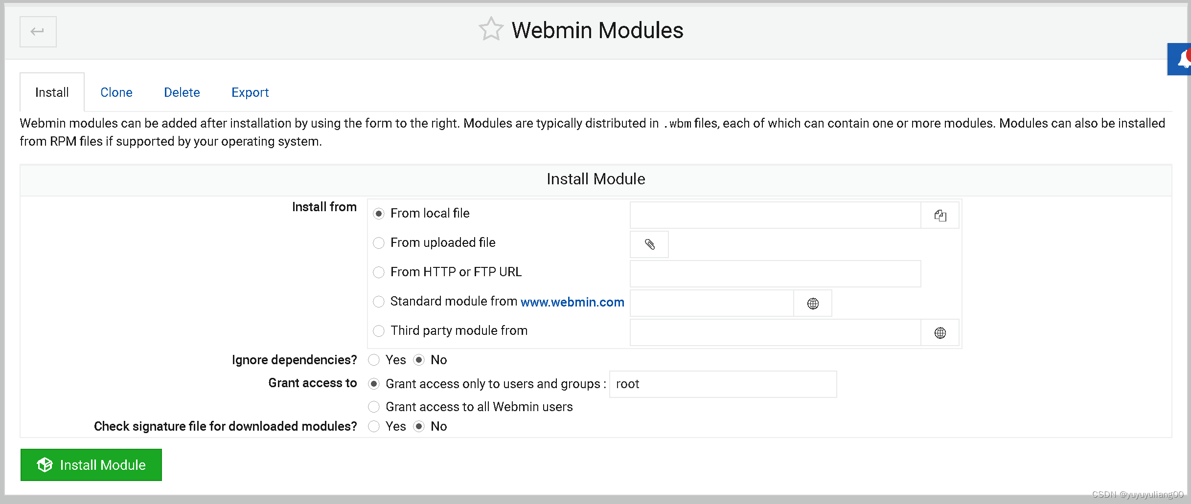 Webmin--Webmin Configuration模块-CSDN博客