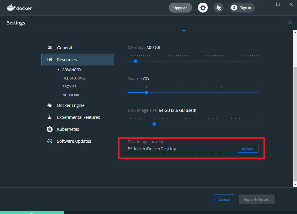更改docker容器地址（docker desktop）_docker desktop里use the wsl 2 based engine (windows-CSDN博客