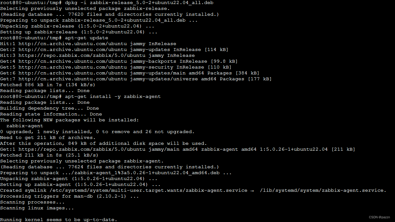 ubuntu22.04安装指定zabbix-agent版本_ubuntu22.04安裝zabbix agent-CSDN博客