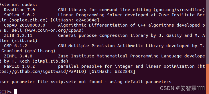 ubuntu安装SCIP，并在pyomo中调用_pyomo调用scip报错-CSDN博客