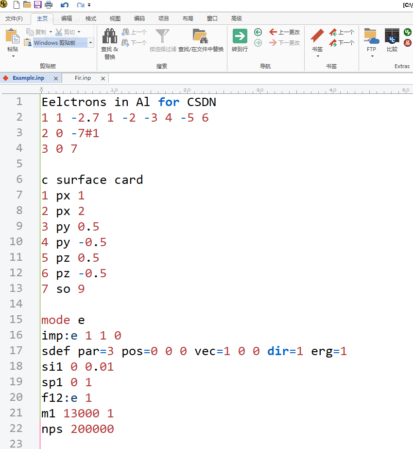 MCNP运算及代码基础结构和可视化软件VISED的使用_mcnp vised_一只想毕业的男研究僧的博客-CSDN博客