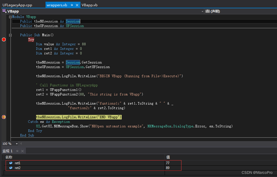 UG/NX二次开发Siemens官方NXOPEN实例解析—2.9 InteropCallCFromDotNet(VB调用VC++ DLL实践)_ug官方二次开发-CSDN博客