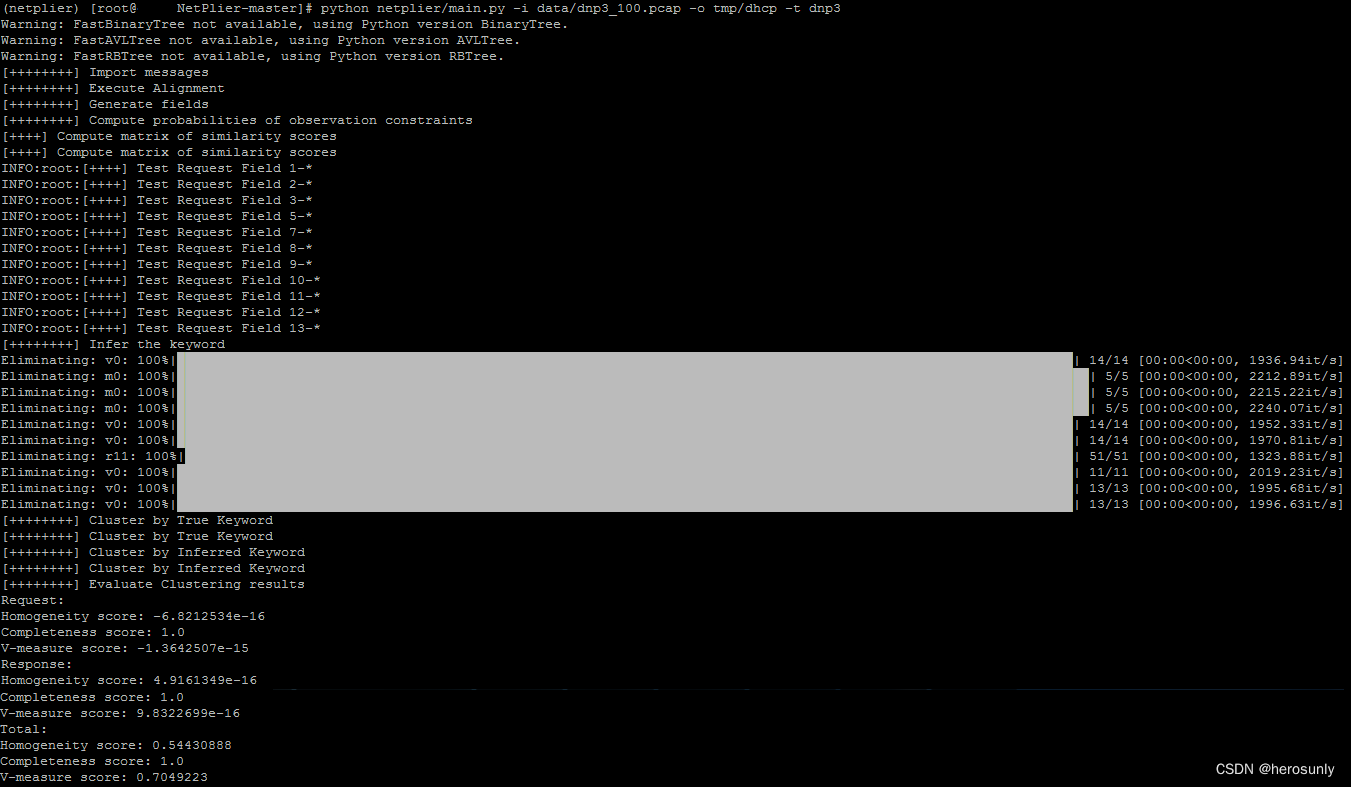 NETPLIER: Probabilistic Network Protocol Reverse Engineering from Message Traces代码复现记录-CSDN博客