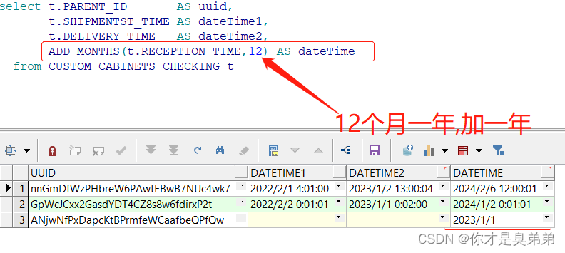 oracle 实现sql语句日期的 年 、月 、日 加减_oracle 年份加减-CSDN博客