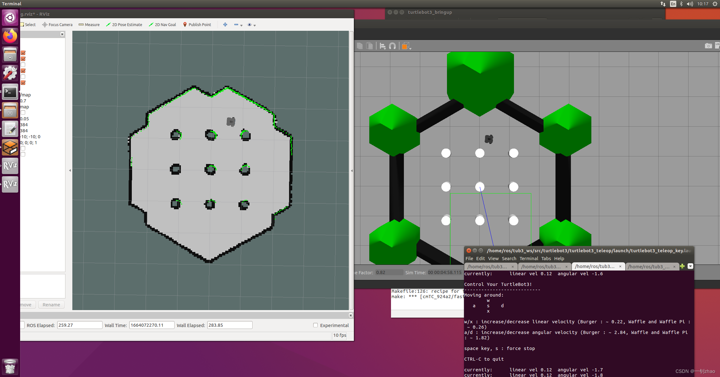 机器人操作系统ROS（11）Turtlebot3自动避障及其地图构建和导航_turtlebot3 导航-CSDN博客