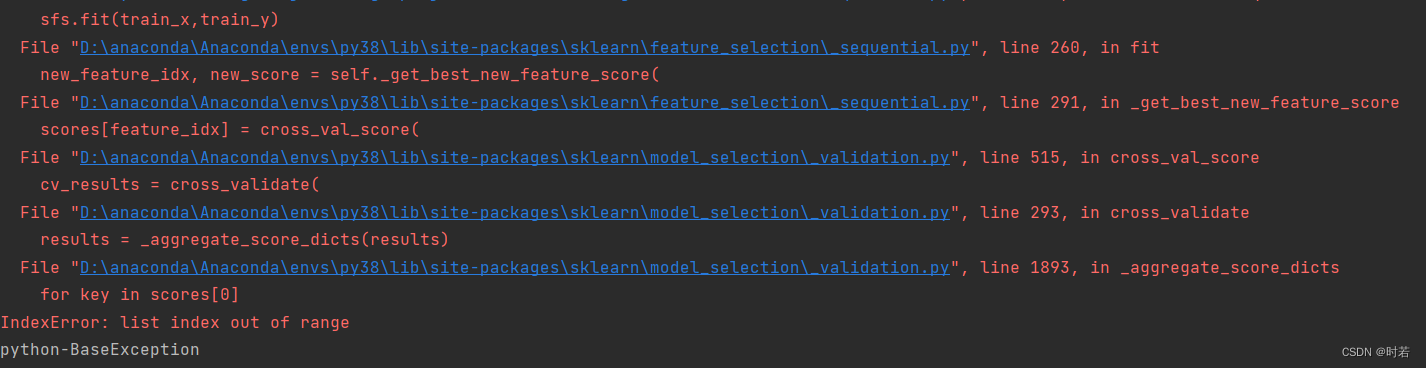 【机器学习debug】使用SequentialFeatureSelector时，交叉验证方法选择GroupKFold时报错-CSDN博客