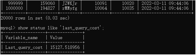 温故MySQL - 09 性能分析工具：查看SQL的查询成本~last_query_cost_last query cost-CSDN博客