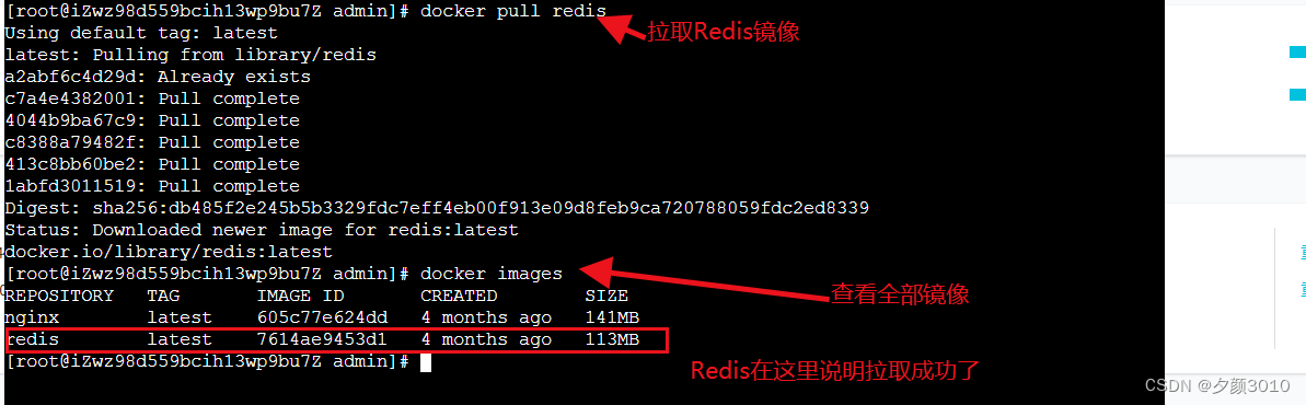 Docker拉取官方镜像源,保存、删除、加载镜像源以及容器的增删改查相关操作 Docker 拉取镜像指定源 夕颜3010的博客 Csdn博客