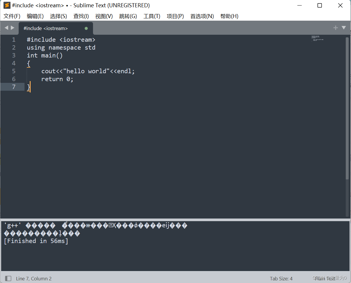 Sublime Text编译c乱码问题、系统环境配置g Csdn博客