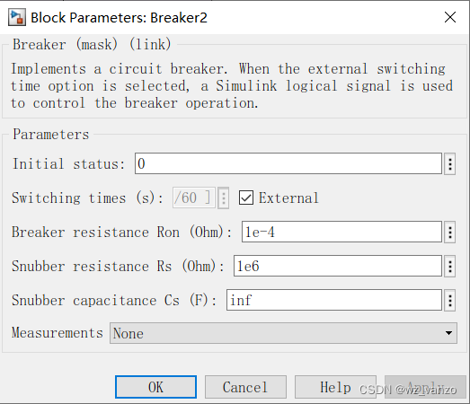 Matlab中使用Breaker模块：直流电源关断不了，给出原因_simulink breaker-CSDN博客