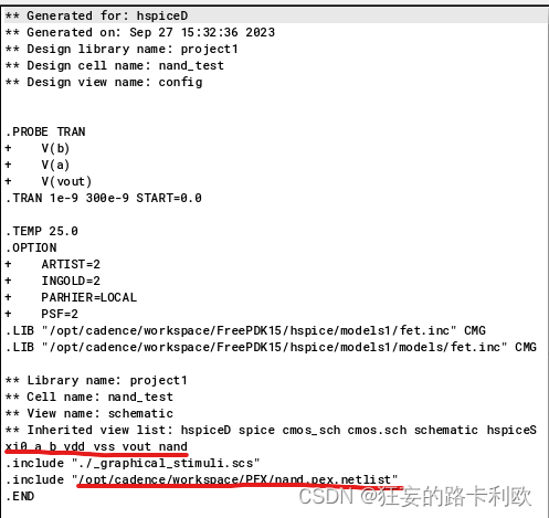 virtuoso使用hspice仿真器进行前后仿真、PEX_virtuoso怎么后仿-CSDN博客