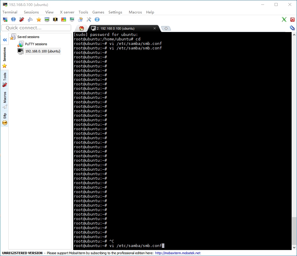 windows环境下编辑linux文件(Samba共享服务器)_文件共享编辑服务器-CSDN博客