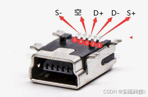 Mini USB 引脚定义及机械尺寸_miniusb接口引脚定义图-CSDN博客