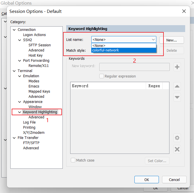 SecureCRT9.1高亮配色设置_crt高亮配色方案-CSDN博客