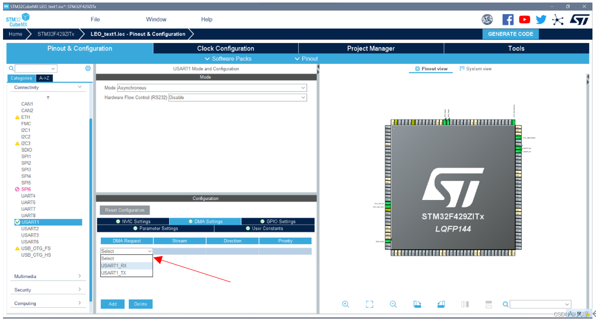 STM32F4基于CubeMX项目实战（2）--串口实验_cubemx配置f4串口-CSDN博客