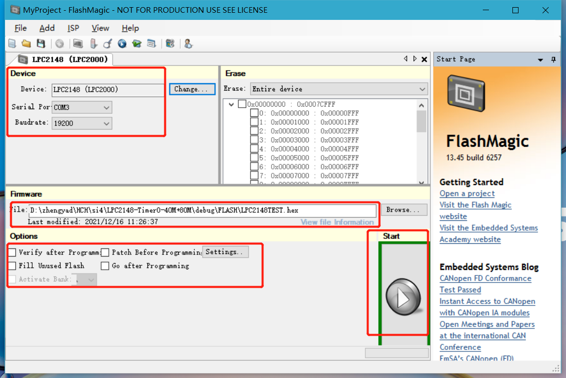 lpc2148烧写hex文件到单片机_lpc烧录-CSDN博客