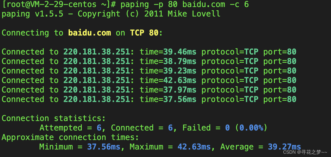 Use the Paping tool for TCP port connectivity detection - Programmer Sought