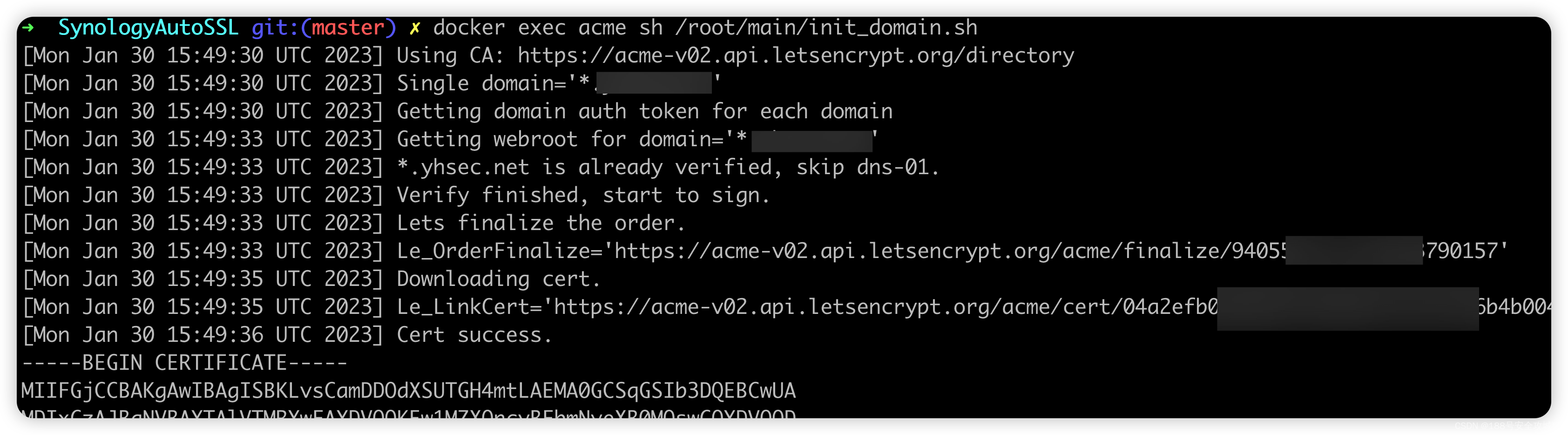 【HomeLab】2023年！使用acme为群晖NAS自动部署证书_群晖 acme-CSDN博客