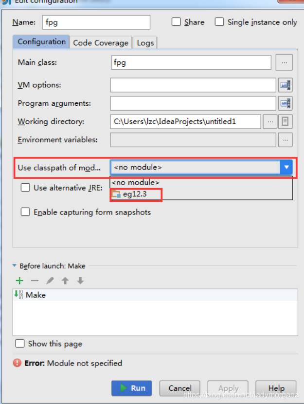 [idea] 异常 Configuration Is Still Incorrect Do You Want To Edit It