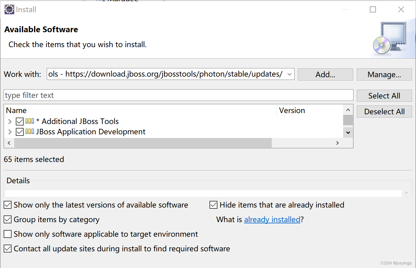 Eclipse安装JBoss Tools（Drools）_eclipse安装jboss插件-CSDN博客