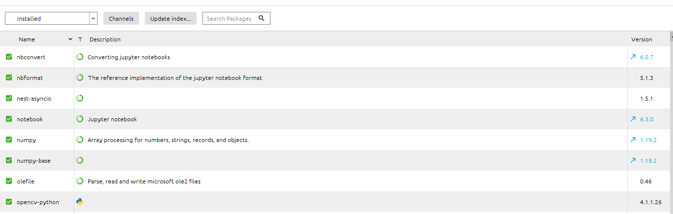 在anaconda创建的虚拟环境下安装opencv-python_虚拟环境下安装opencv-python>=4.1.1-CSDN博客