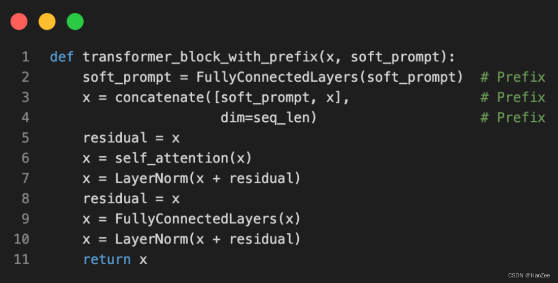 Prefix Tuning、adapter、llama Adapter的流程图与伪代码实现llama Prefix Tunning Csdn博客