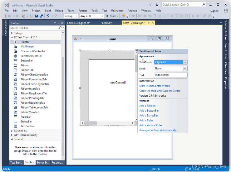 TX Text Control 31.X for WinForm Crack-new_winform 集成txcontrol-CSDN博客