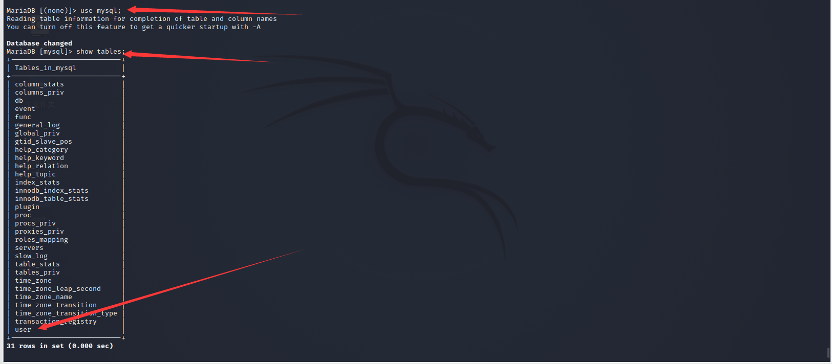 kali普通用户获取root权限以及用kali进入mysql的学习笔记_kali打开mysql-CSDN博客