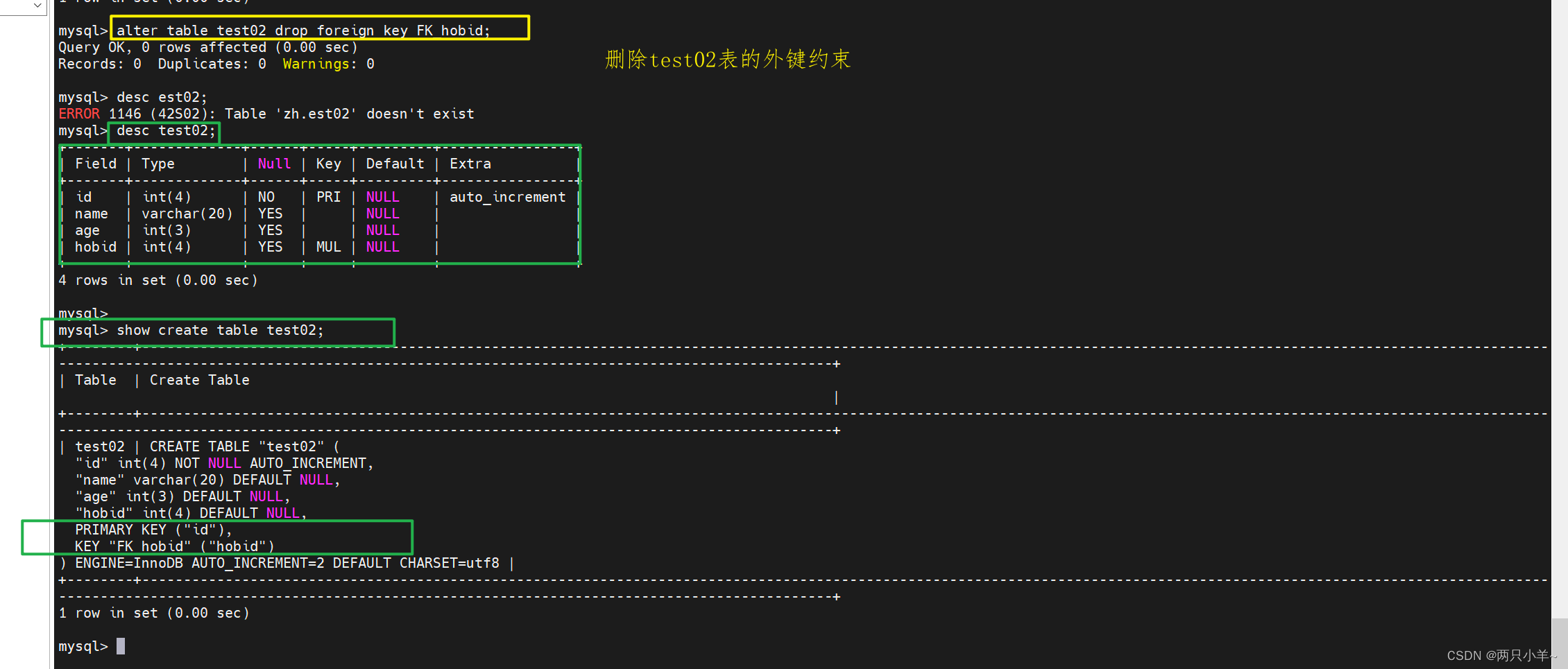 Mysql——外键约束 Mysql外键约束 Csdn博客