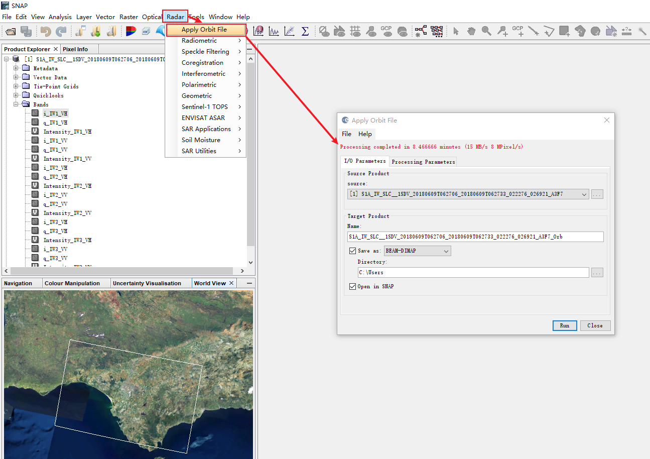 SNAP 处理Sentinel-1A数据（极化预处理，生成C2矩阵）_sentinel-1 处理-CSDN博客