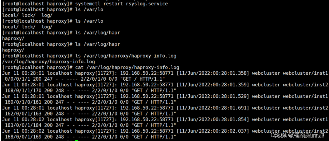 Haproxy搭建Web群集_haproxy引言-CSDN博客