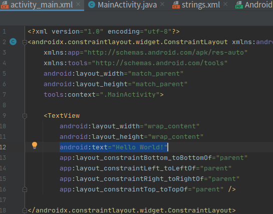 Android Studio介绍及运行Hello World程序_andriod studio运行helloworld-CSDN博客