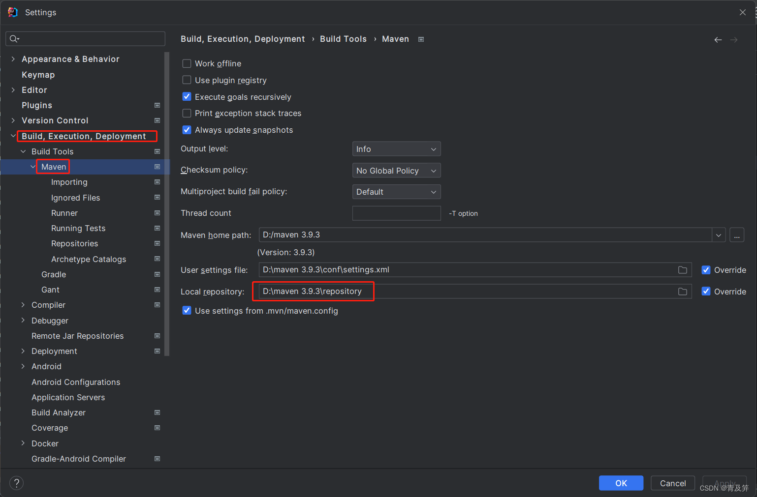 IDEA中使用本地maven仓库，避免从线上仓库拉取失败导致无法打包问题_idea使用本地仓库打包-CSDN博客