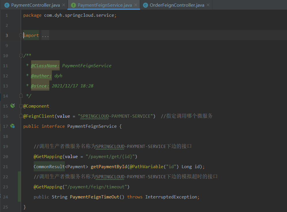 手把手教你搭建SpringCloud项目（十）集成OpenFeign服务接口调用_spring cloud interface项目-CSDN博客