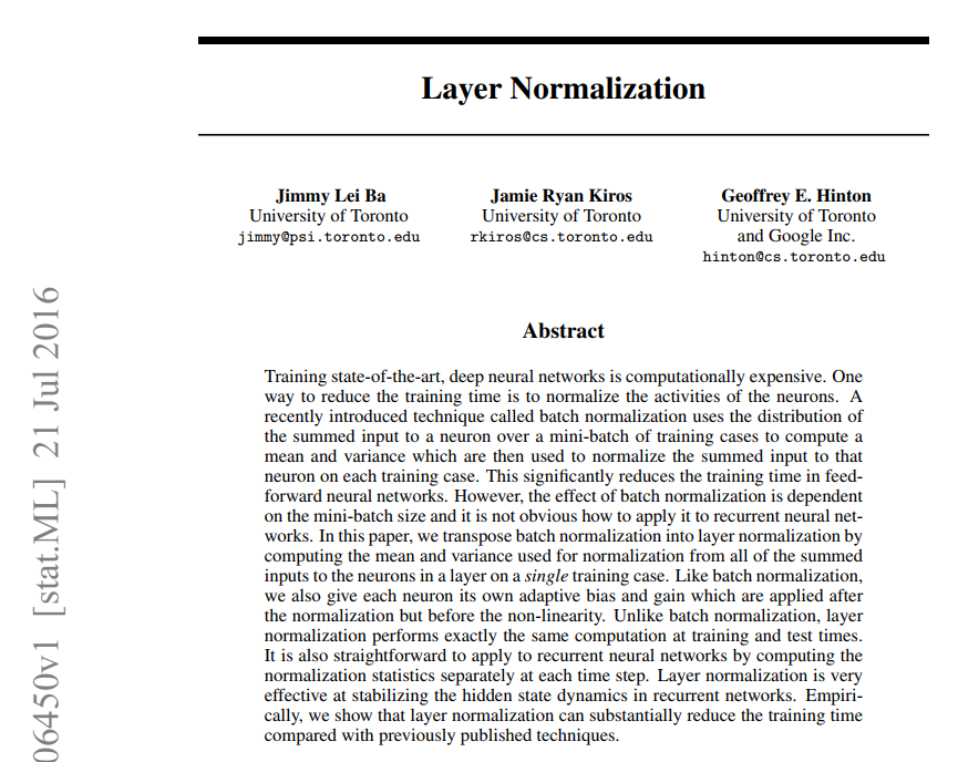transformer中layer normalization详解_layer normalization优点-CSDN博客