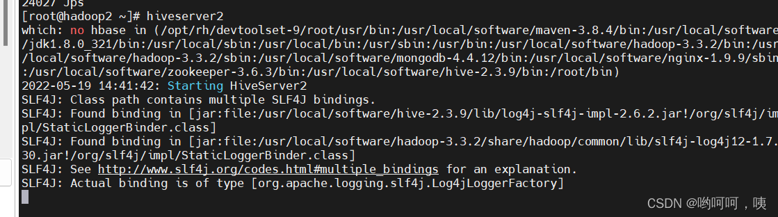 jdbc:hive2://hadoop2:10000: Failed to open new session: java.lang.RuntimeException: org.apache ...
