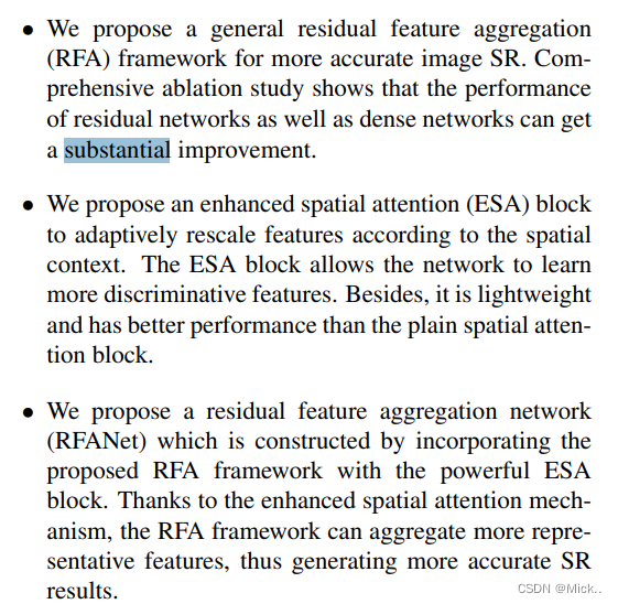 （cvpr 2020）Residual Feature Aggregation Network for Image Super-Resolution 阅读笔记_yulun zhang ...