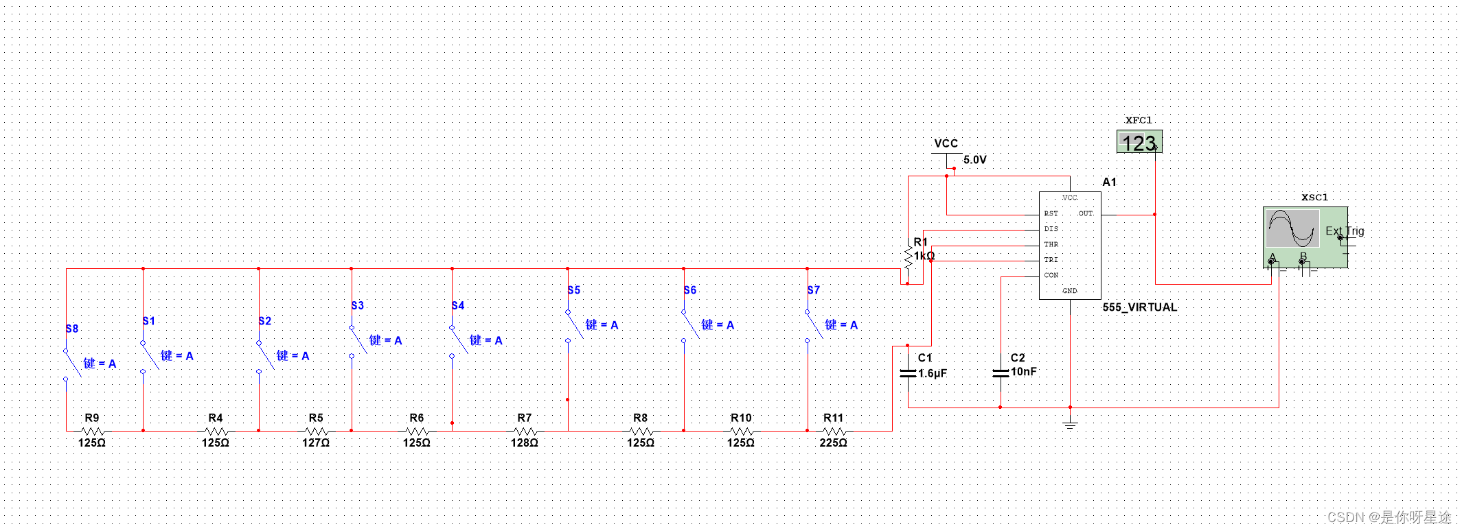 Multisim实现555计时器模拟简易电子琴_555virtual-CSDN博客