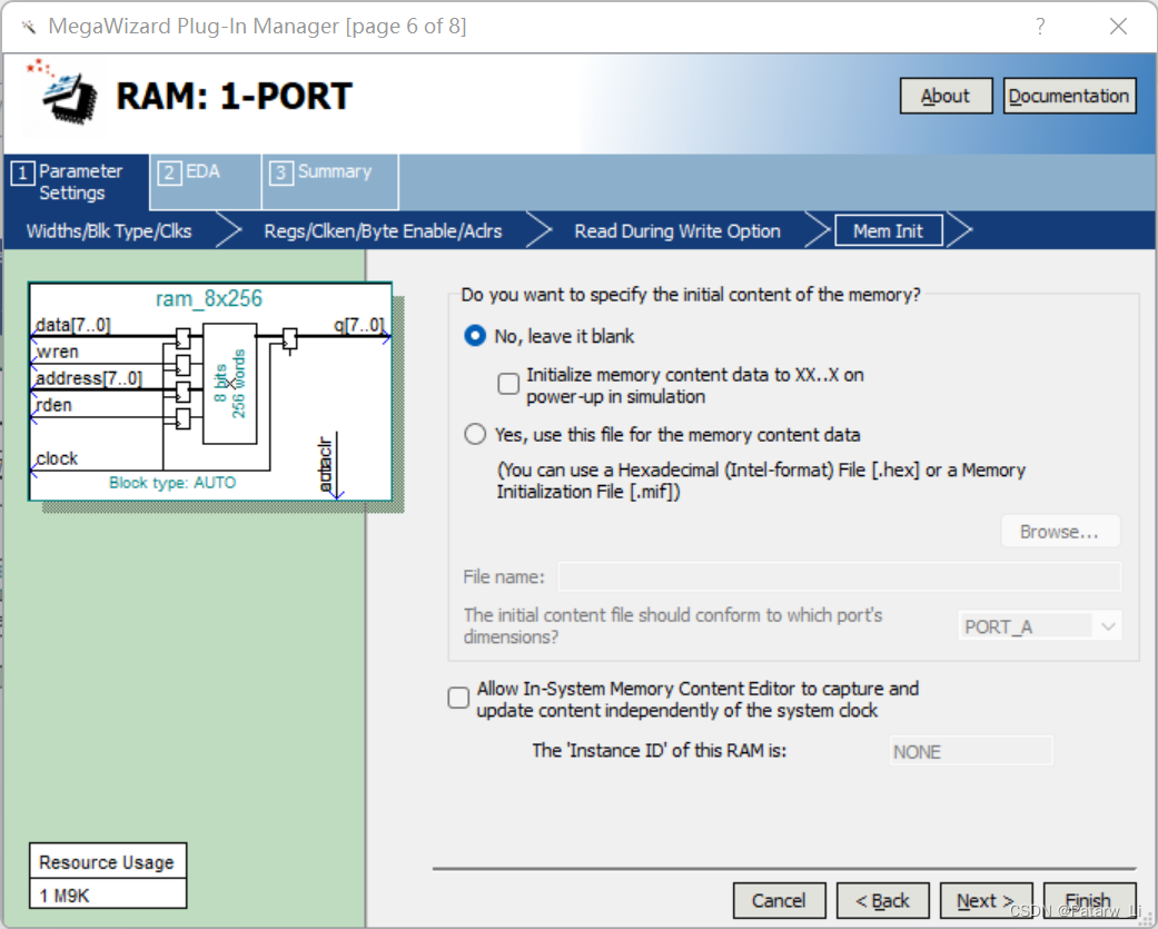 Verilog学习笔记（RAM IP核的使用）_verilog ram ip核-CSDN博客