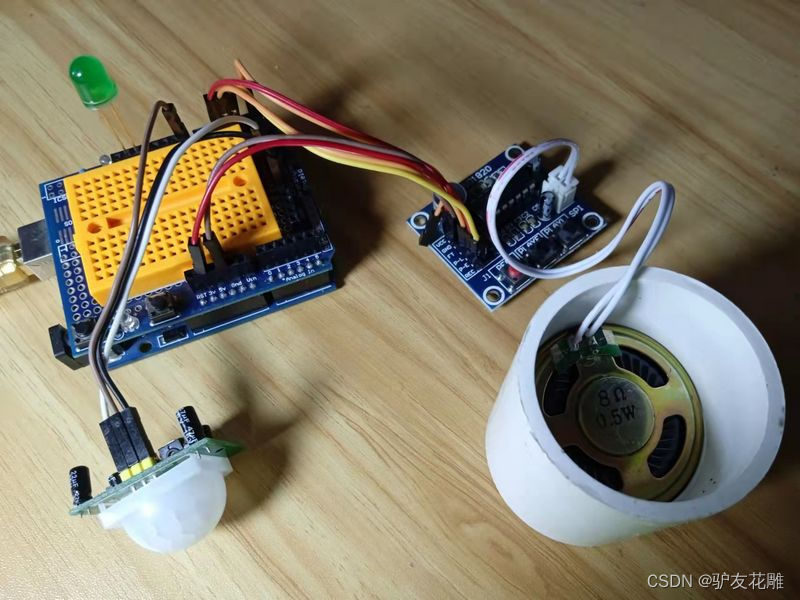 【雕爷学编程】arduino动手做（31） Isd1820录放语音模块2录放音模块编程 Csdn博客 
