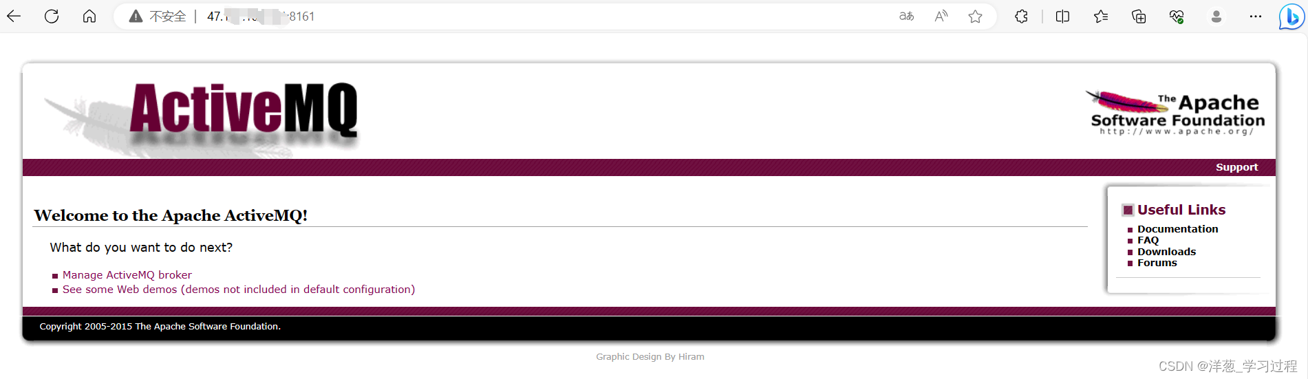 Docker部署ActiveMQ,并且挂载存储和日志_activemq docker-CSDN博客