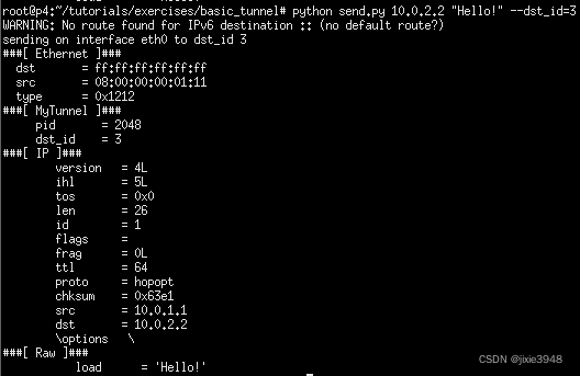 P4 Tutorial 快速上手 (3) Basic_tunnel_p4tutorials讲解-CSDN博客