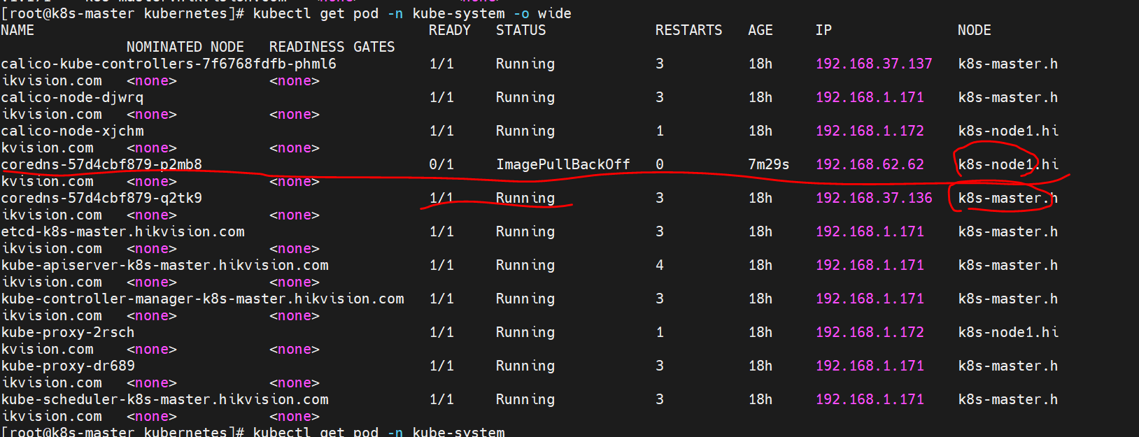 K8s Coredns显示imagepullbackoff或errimagepull问题coredns Imagepullbackoff 
