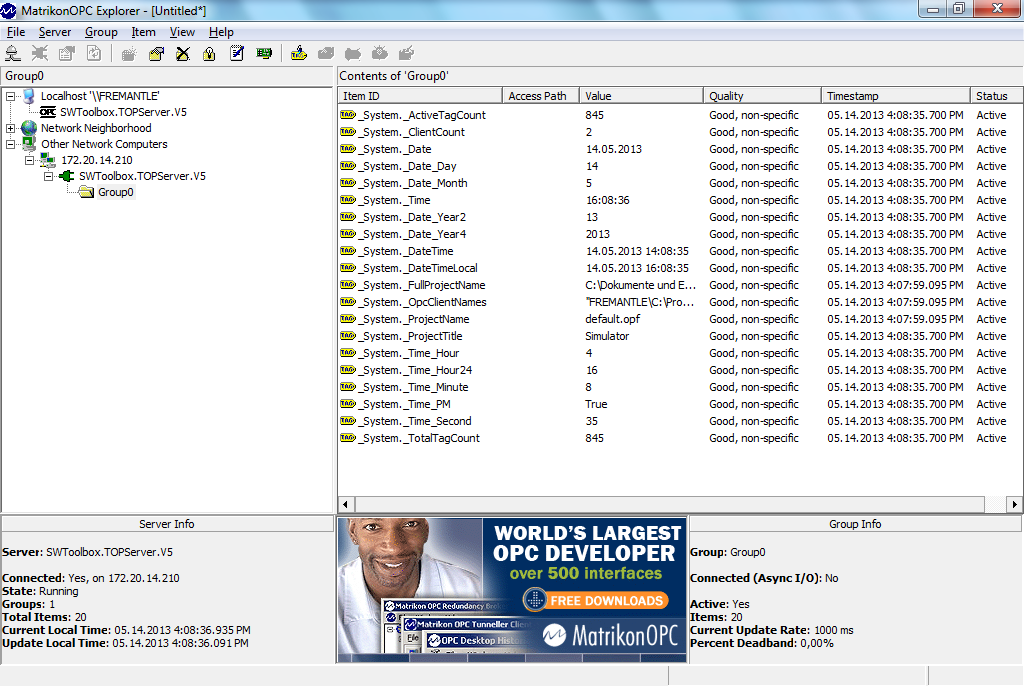 JAVA 与 OPC DA 2.0 通信框架 Utgard 教程-CSDN博客