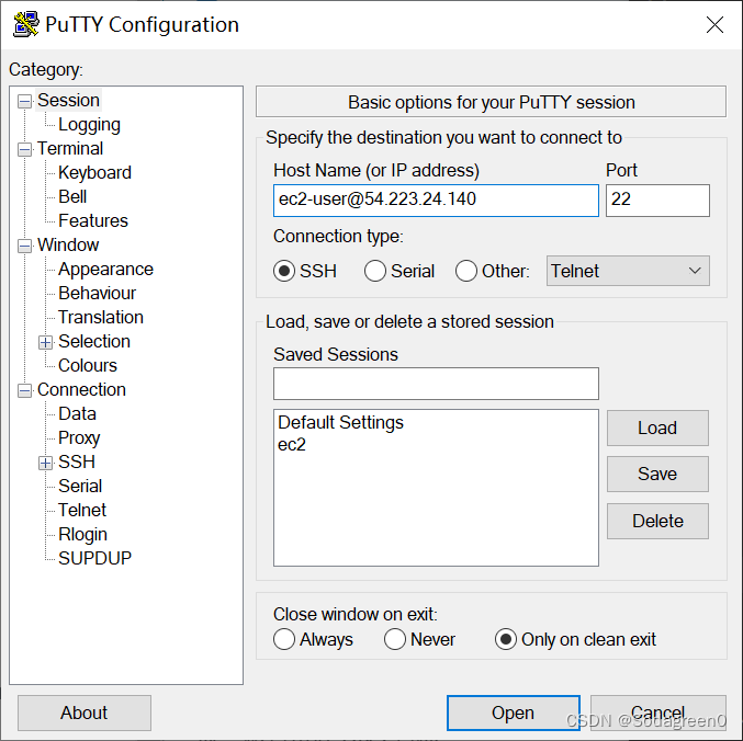 使用Putty连接 AWS EC2_putty连接ec2-CSDN博客