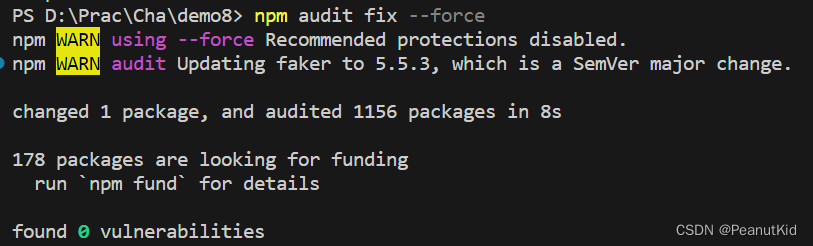 faker.js报错，faker.js报错Cannot find module ‘D:\Prac\Cha\demo8\node_modules\faker\index.js‘，安装显示存在高危 ...