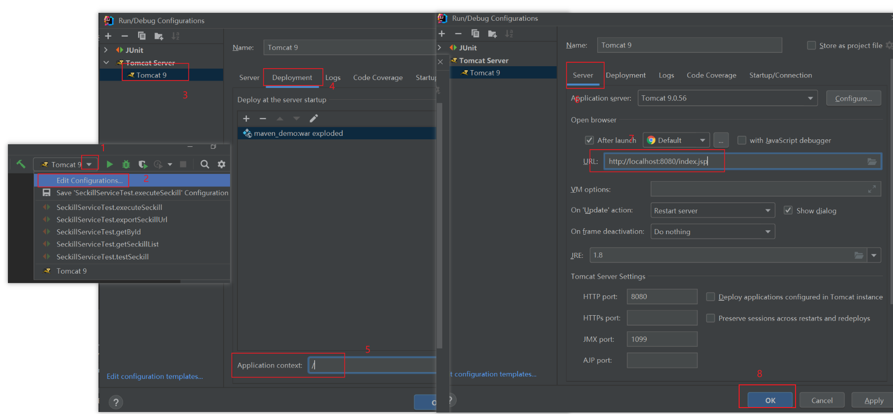 IDEA中打开服务器时默认打开链接http://localhost:8080/maven_demo_war_exploded/_idea默认服务器网址-CSDN博客