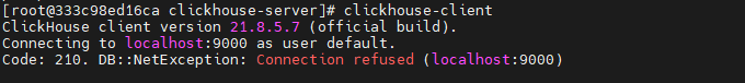 clickhouse-client连接报错_listen [::]:8123 failed: poco::exception. code: 10-CSDN博客